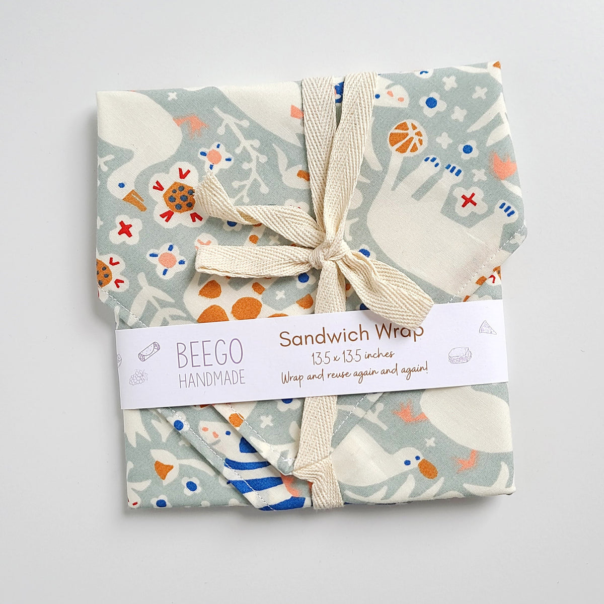 Wild Bunch Sandwich Wrap – Beego Handmade