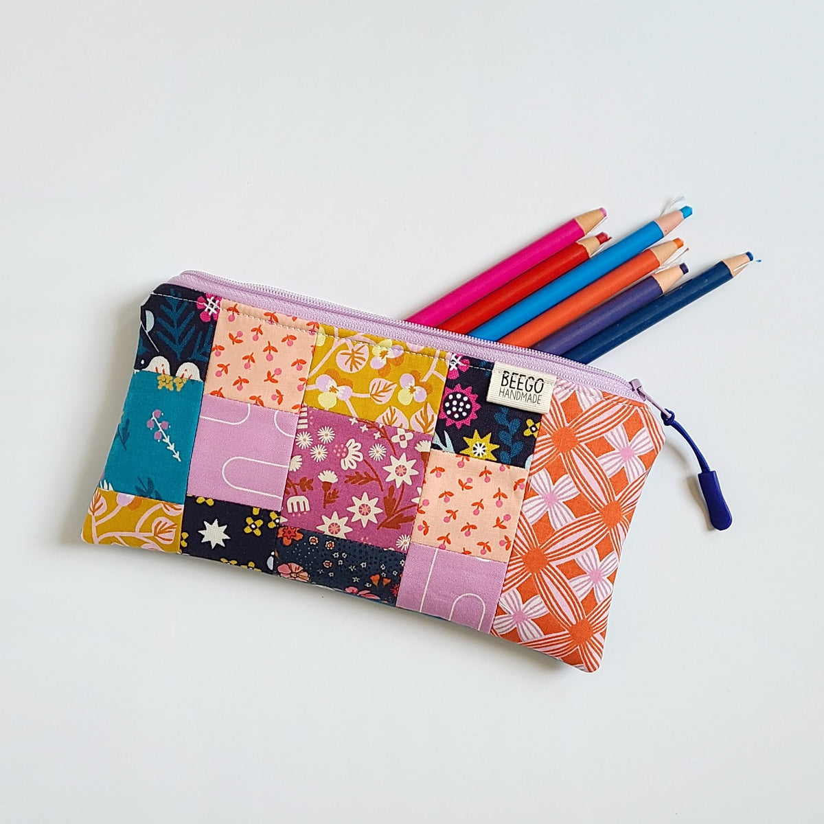 Patchwork Pencil Case - Version 1 – Beego Handmade
