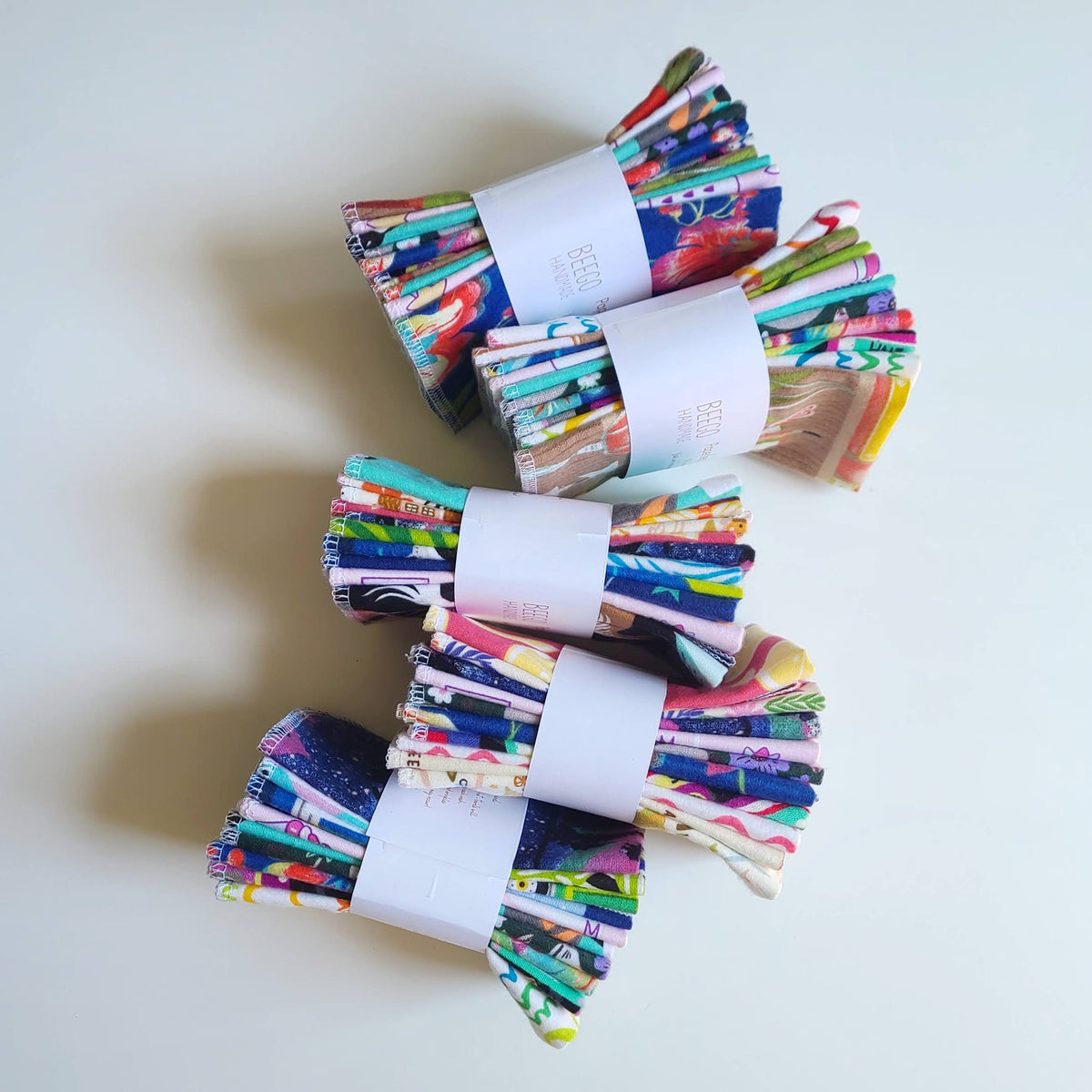 *WONKY* 10-pack of Paperless Towels - Mixed Prints – Beego Handmade