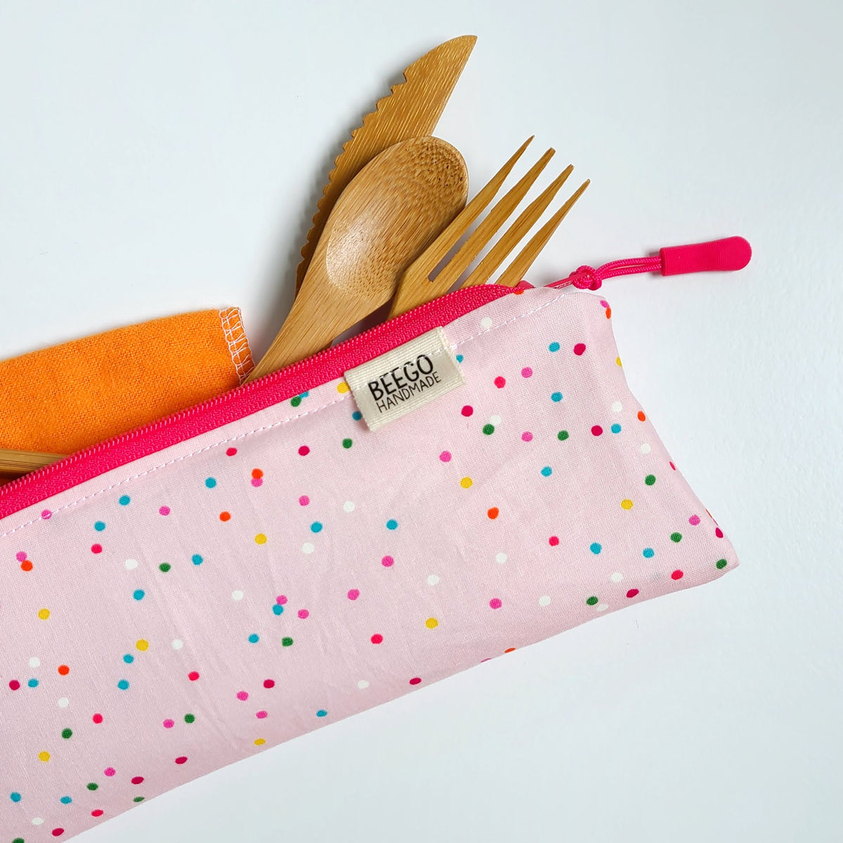 Confetti Divided Cutlery Pouch – Beego Handmade